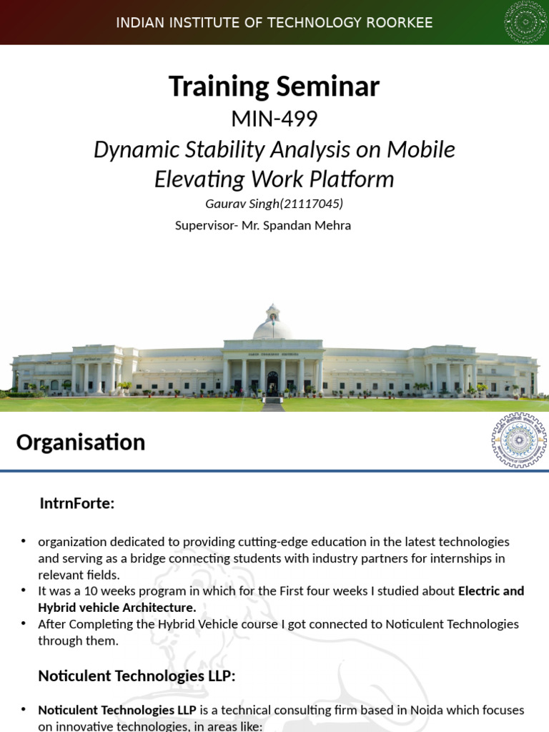 Training Seminar PPT - Final | PDF | Mechanical Engineering