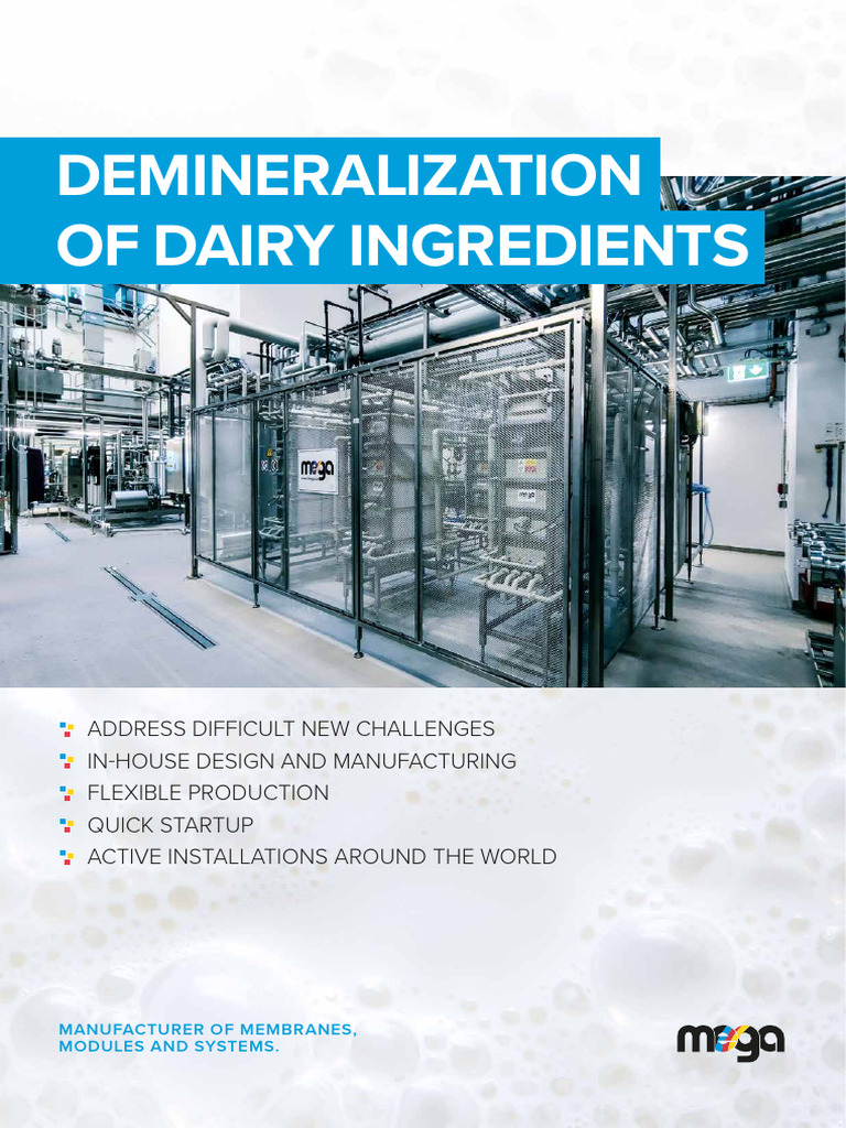 Demineralization Solutions for Dairy | PDF | Desalination | Membrane