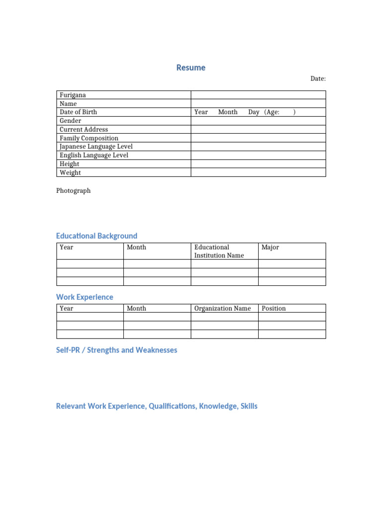 Resume English | PDF