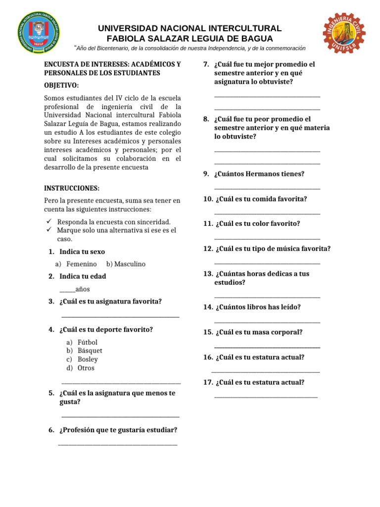 Encuesta Habitos Academicos | PDF