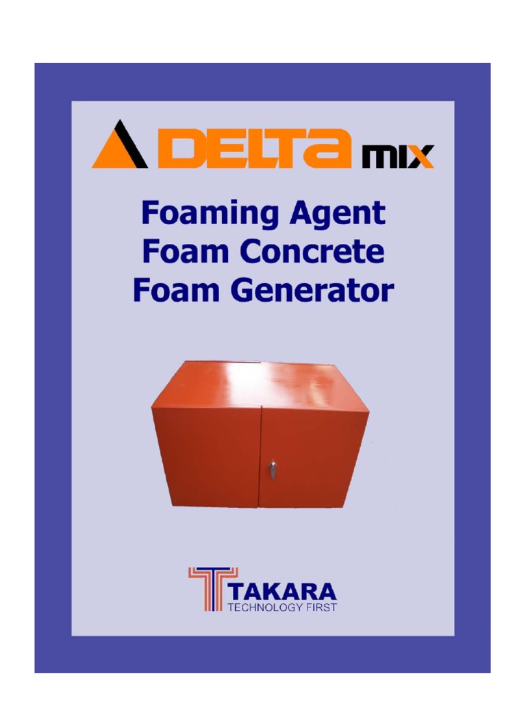 Delta Foam Generator, Foaming Agent Brochures | PDF | Thermal ...