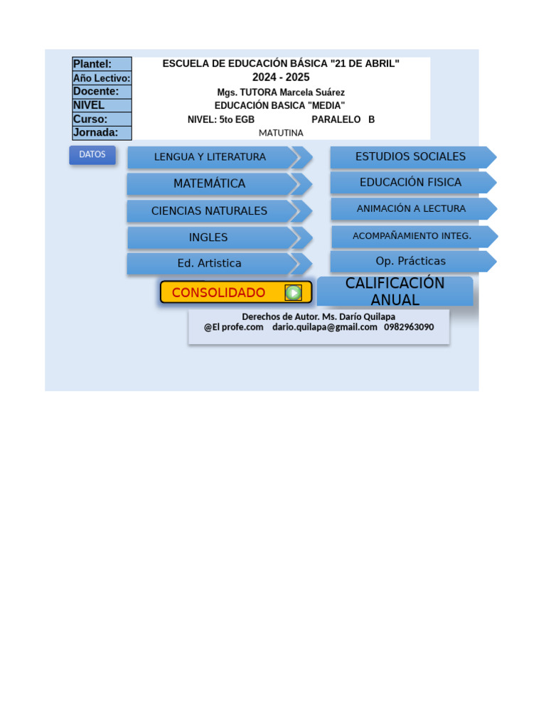 Promedios Finales 2025 5b | PDF | Aprendizaje