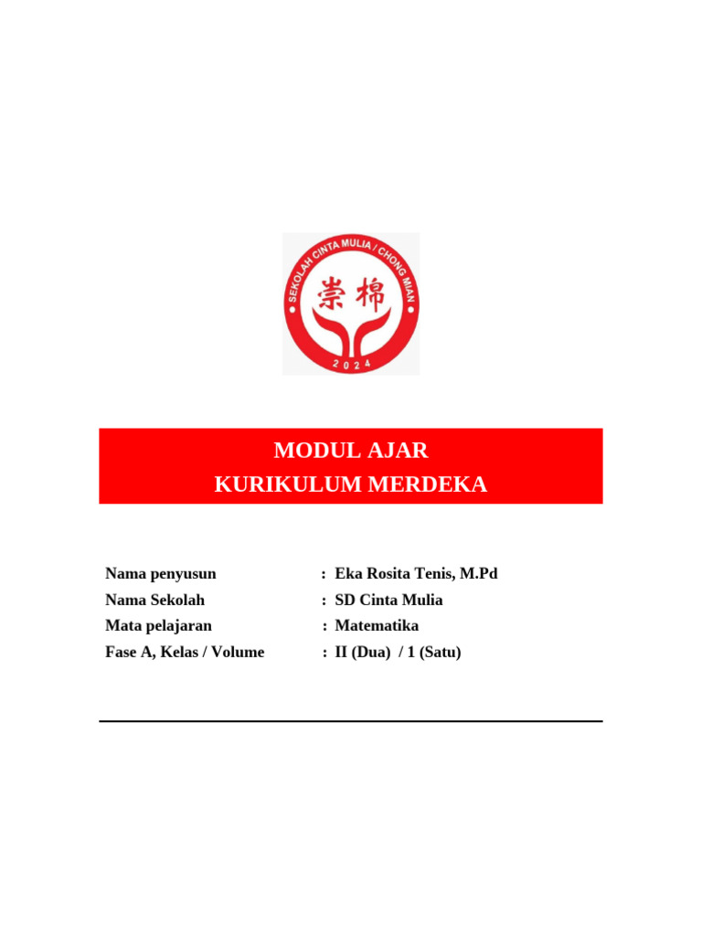 MODUL AJAR Multiplication | PDF