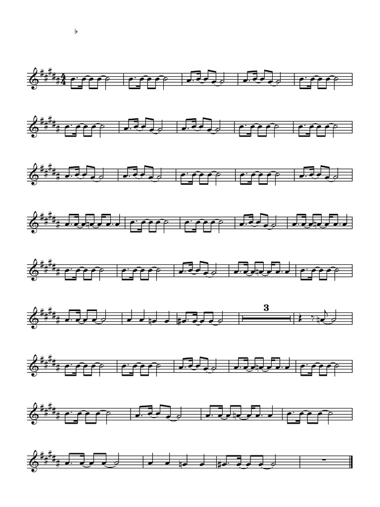 Partitura de Trompete em Bb | PDF