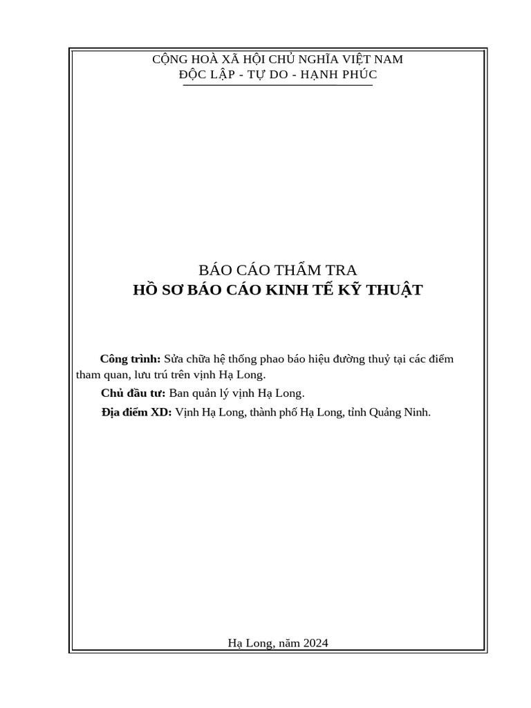 1. BC TT phao đèn báo hiệu | PDF