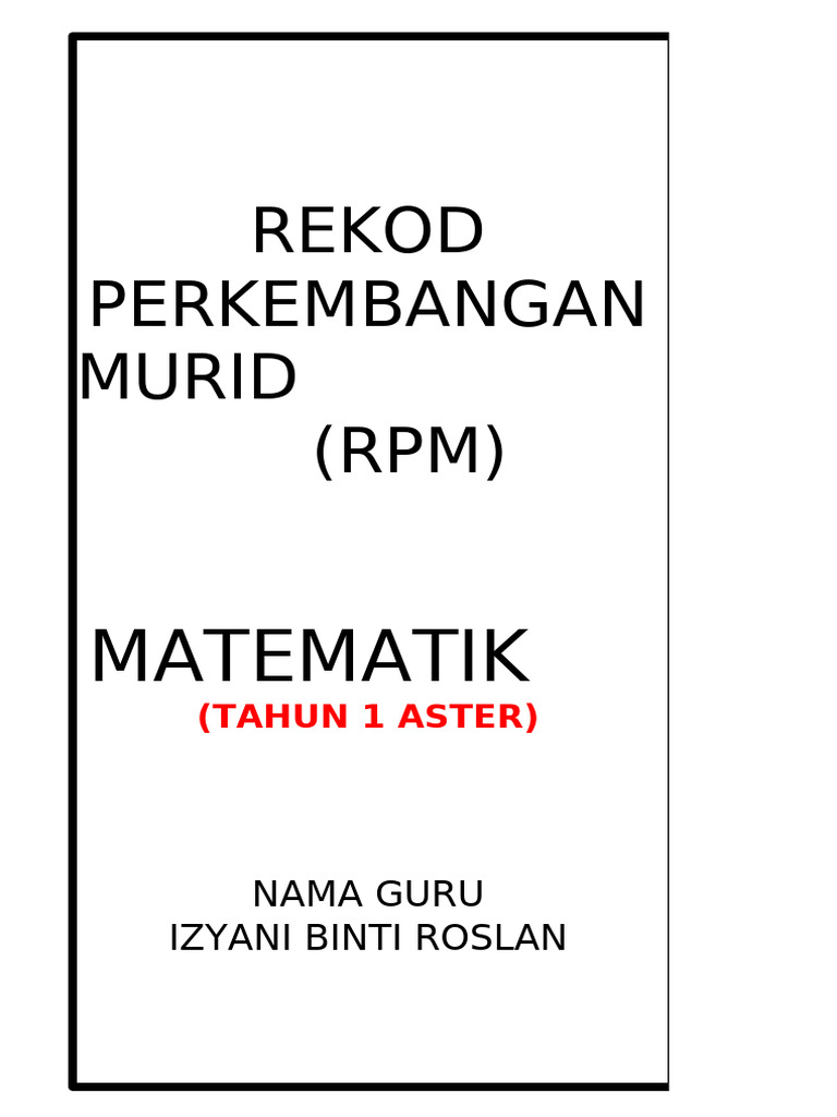 Rpm Math 1 Aster | PDF