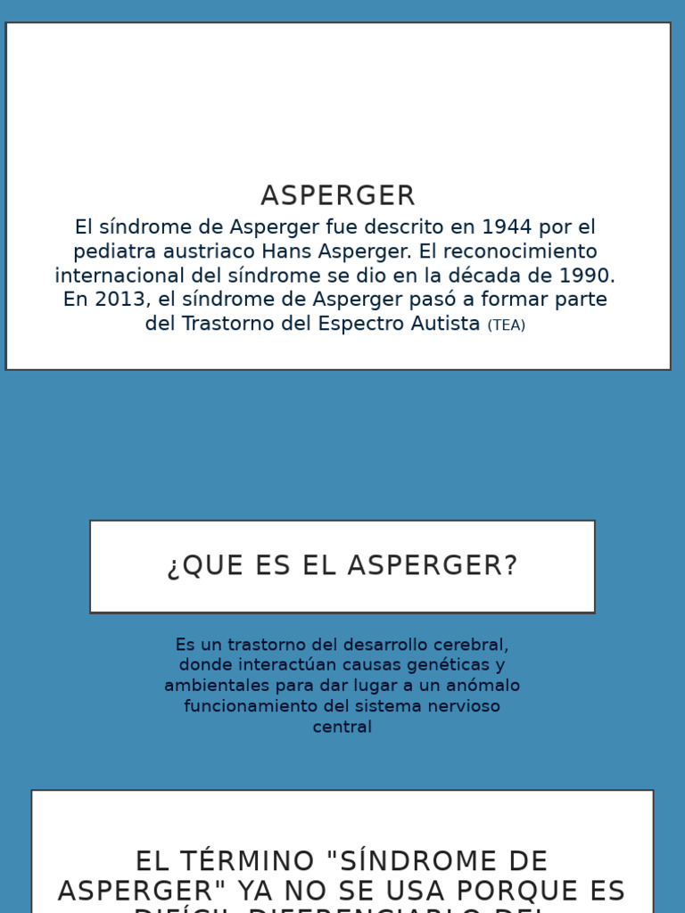 Asperger o Autismo | PDF