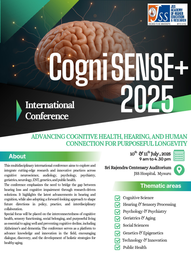 Cognisense 2025 Conference Overview | PDF | Behavioural Sciences ...