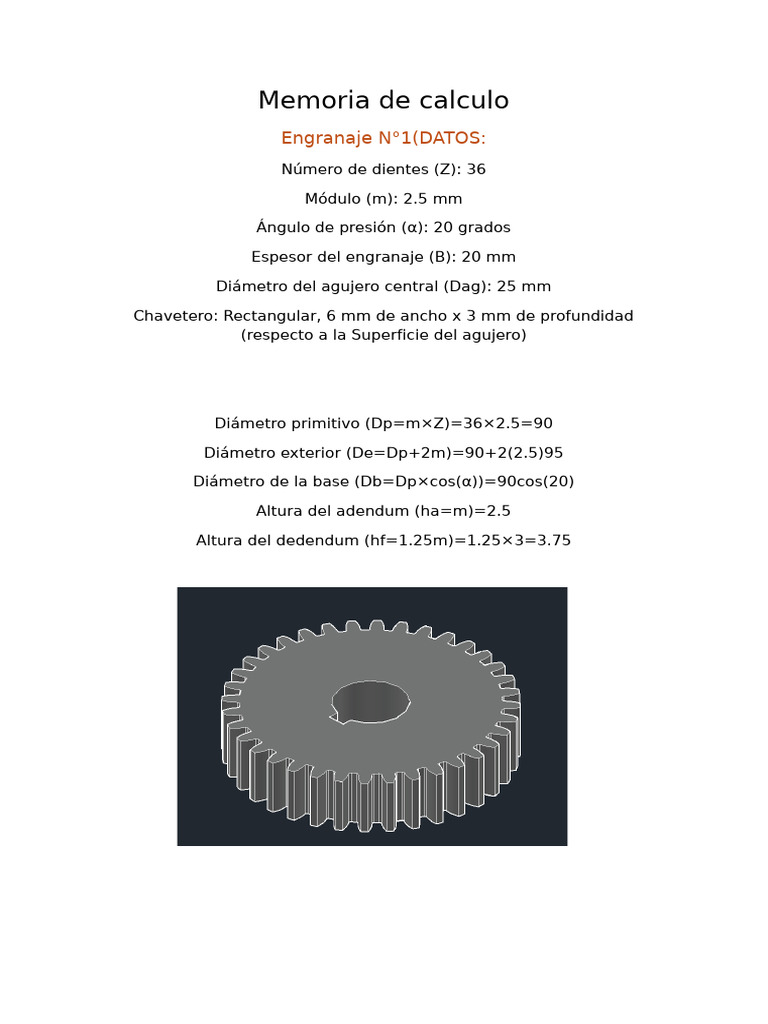 Engranaje 1 | PDF