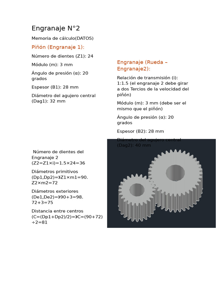 Engranaje 2 | PDF
