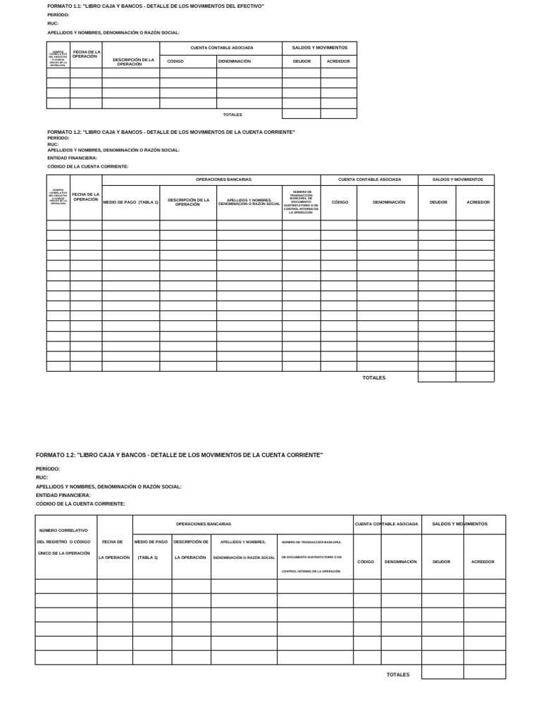 Libro Caja y Bancos: Movimientos Detallados | PDF | Bancos | Contabilidad
