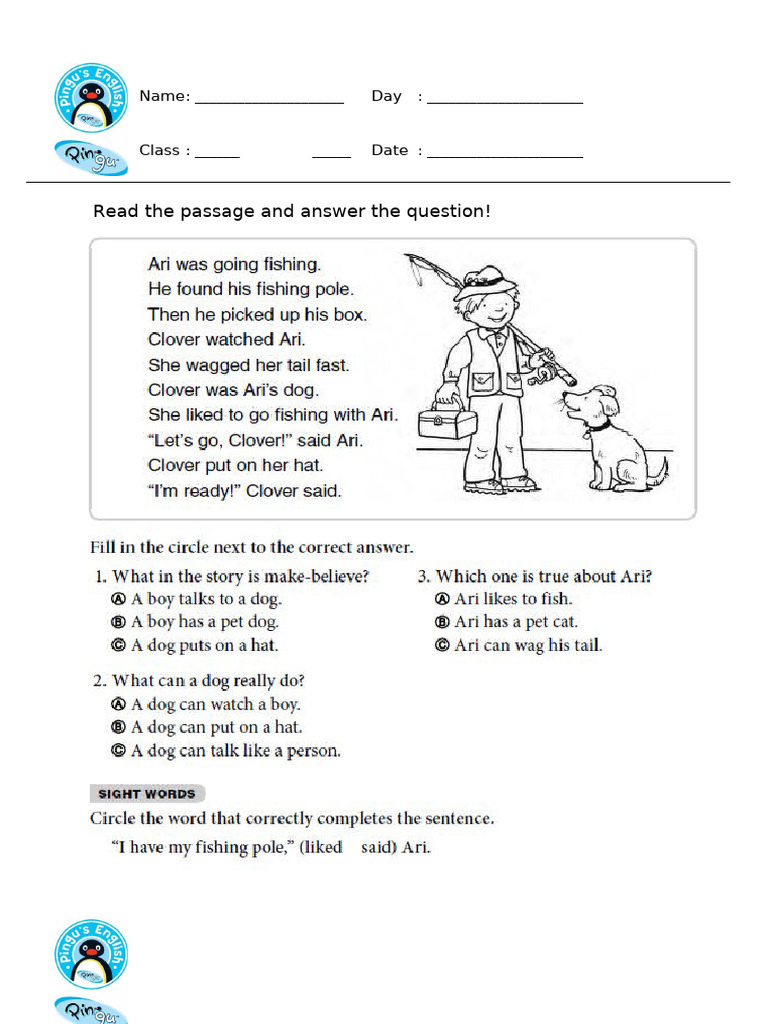 Reading Comprehension Thread 7 | PDF