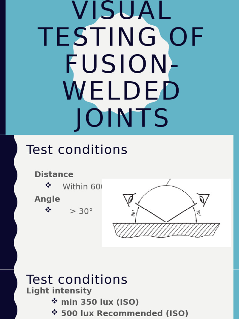 Visual Testing of Fusion-Welded Joints | PDF | Welding | Construction