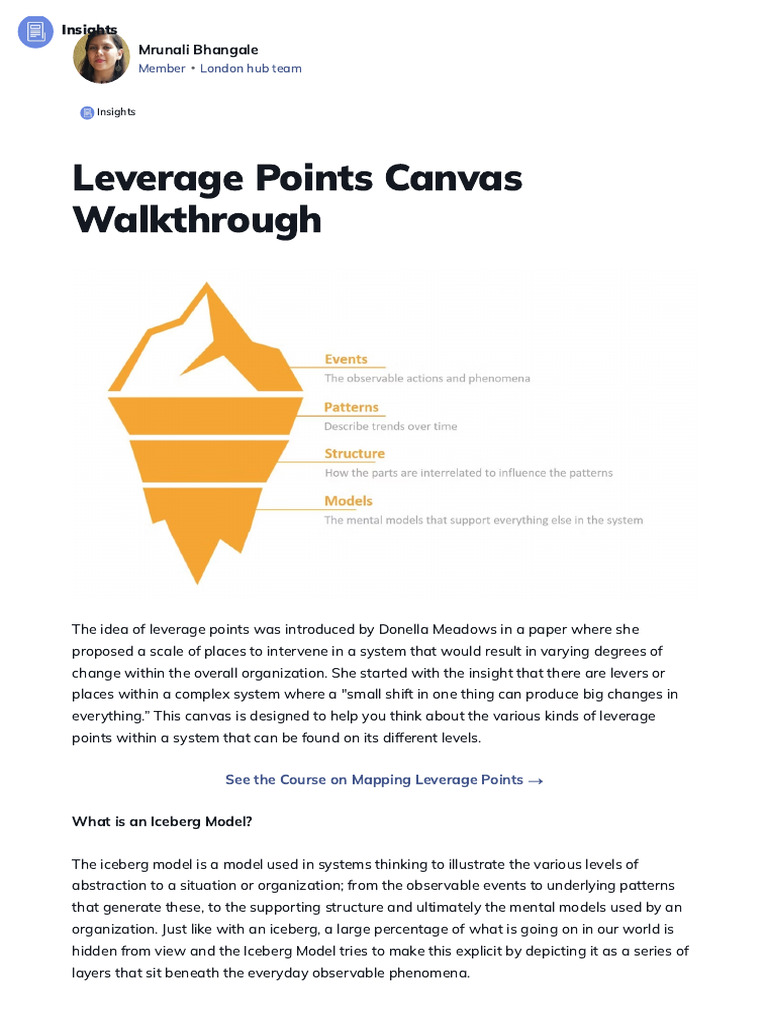 Understanding Leverage Points in Systems | PDF | Attitude (Psychology)