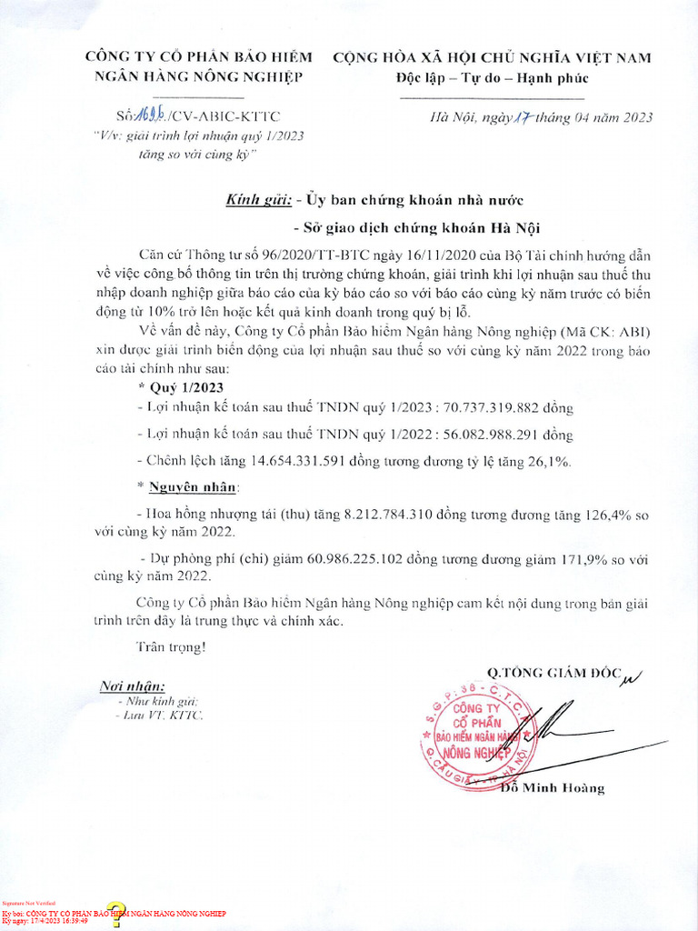 ABI Giaitrinh KQKD Q1 2023 | PDF