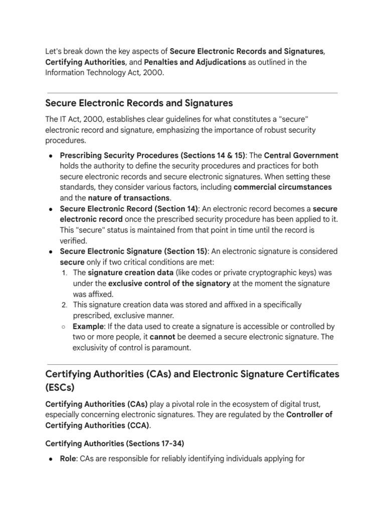 Secure Electronic Records and Signatures - The Cent... | PDF | Malware ...