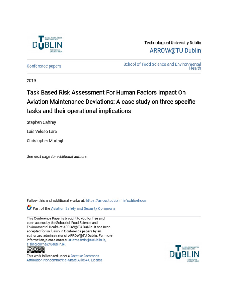 Human Factors in Aviation Maintenance Risk | PDF | Risk | Personal ...