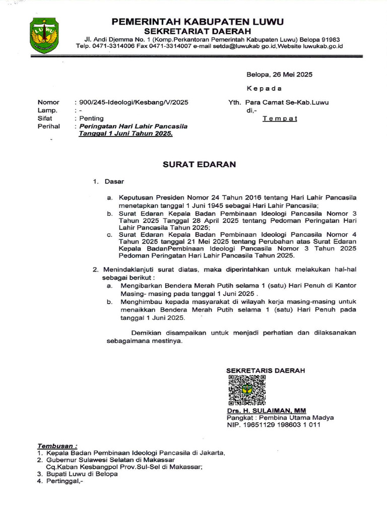 7 Harlah Pancasila Tahun 2025 | PDF