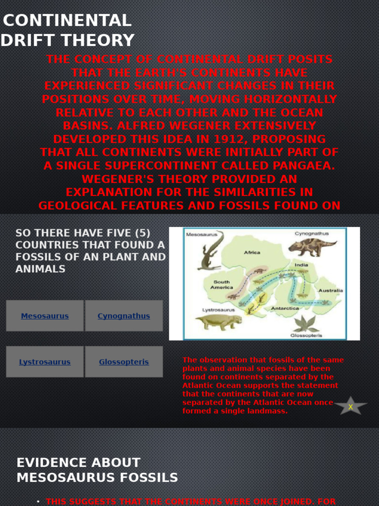 Continental Drift Theory | PDF | Plate Tectonics | Earth Sciences