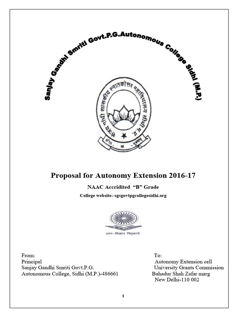 Proforma For Autonomous | PDF | Higher Education | Educational Stages