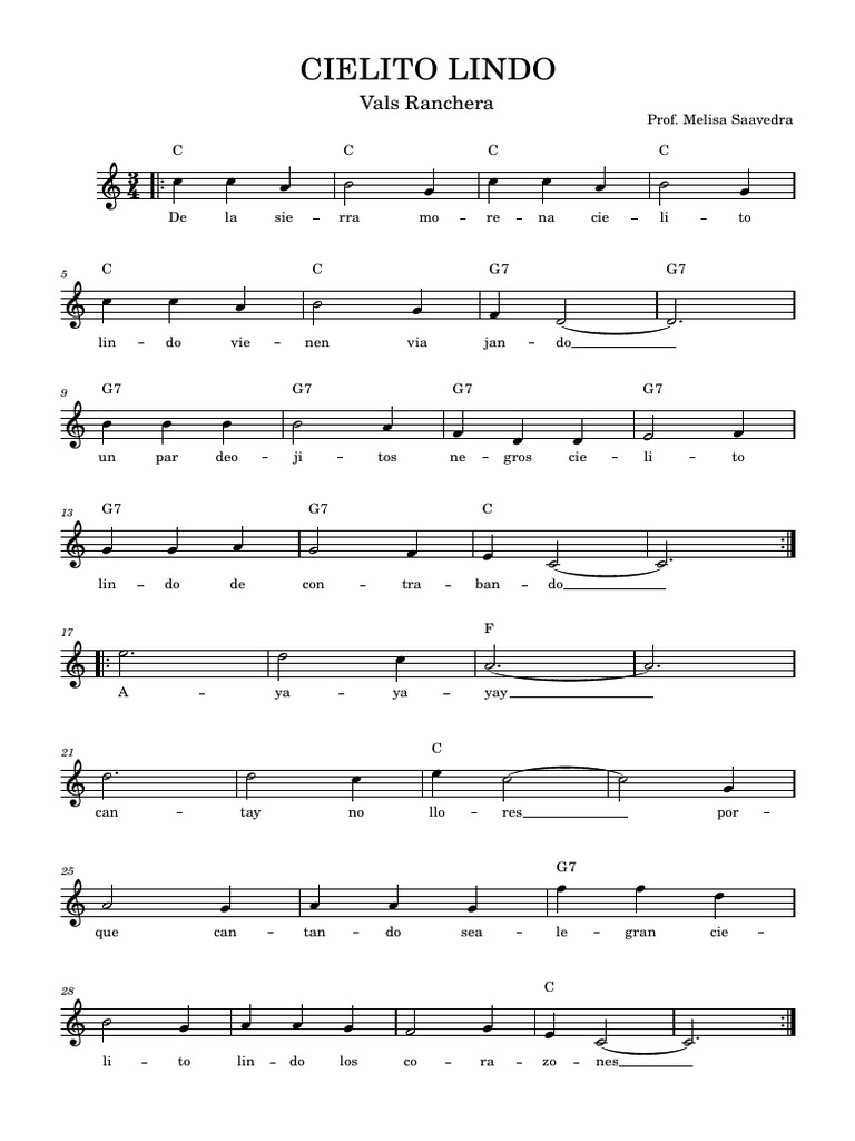 Cielito Lindo 2do Bimestre | PDF