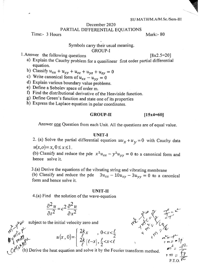 Partial Differential Equation | PDF