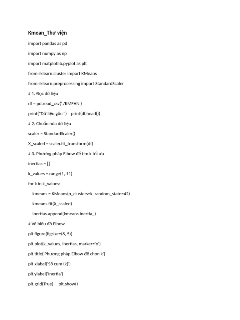 Kmean | PDF