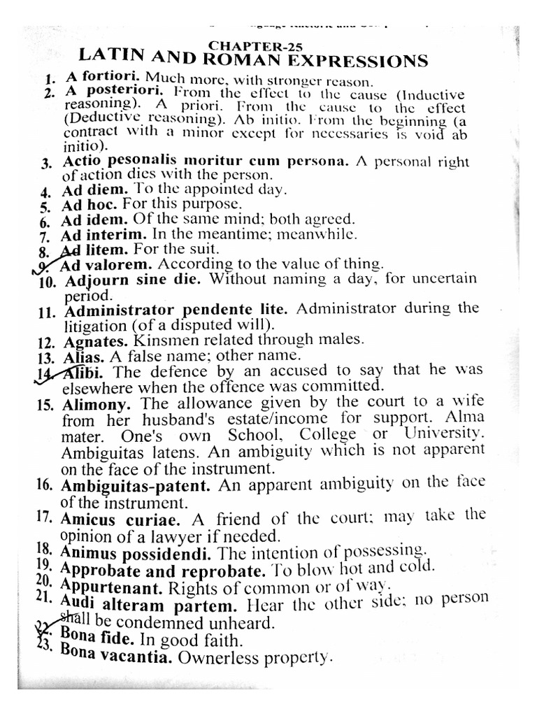 Al Amin (11 Batch), Latin & Roman Expression | PDF
