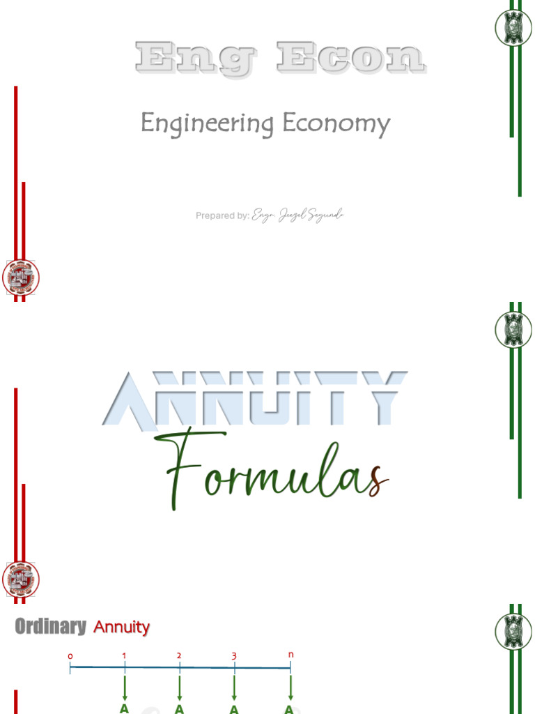 Annuity Formula | PDF | Present Value | Mathematical And Quantitative ...