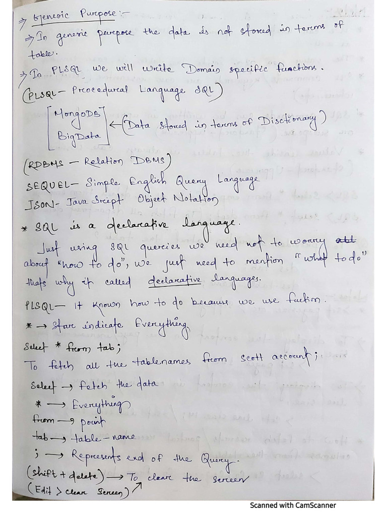 My SQL Notes-1 GG | PDF