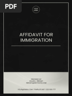 I-751 Affidavit Letter Sample Guide | PDF | Affidavit