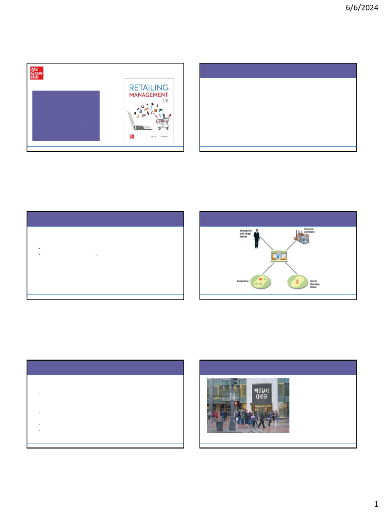 Levy 11e PPT Ch09 Access | PDF | Lease | Retail