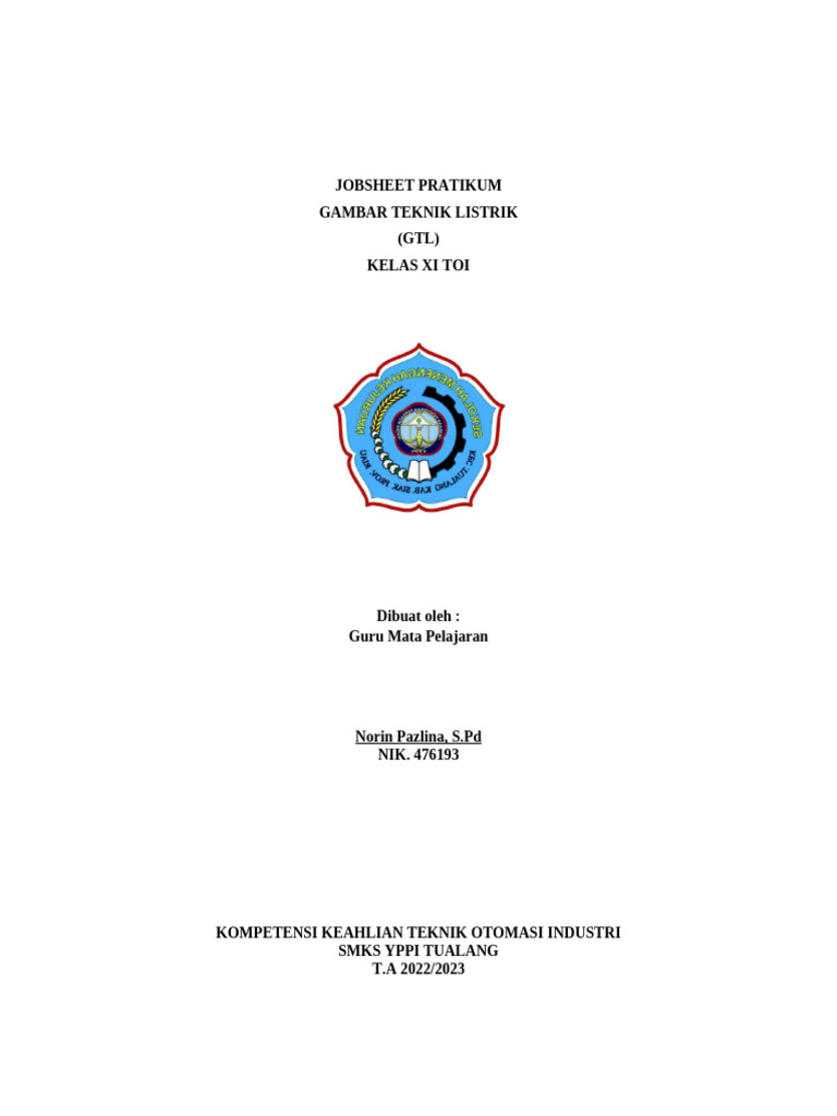 Jobsheet Gambar Teknik Listrik | PDF