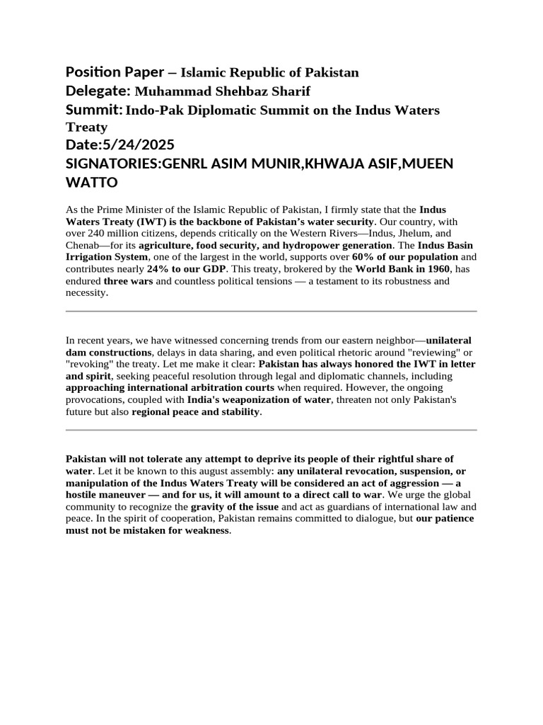 Position Papers | PDF