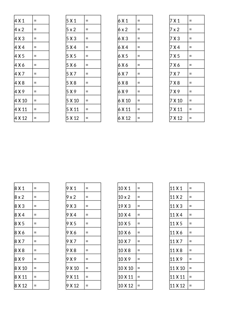 สูตรคูณ ws1 | PDF