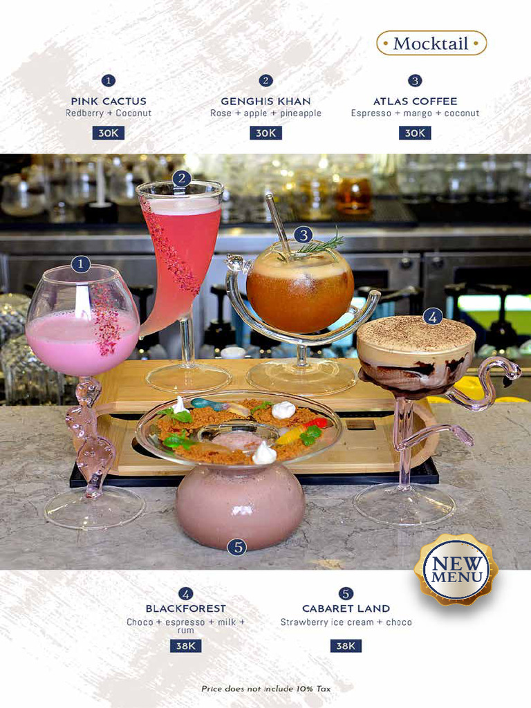 Drinks Menu (Non-Alcohol) | PDF