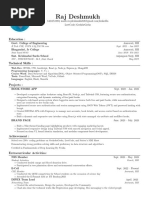 Harvard Resume Template I (With Bullet Points) | PDF