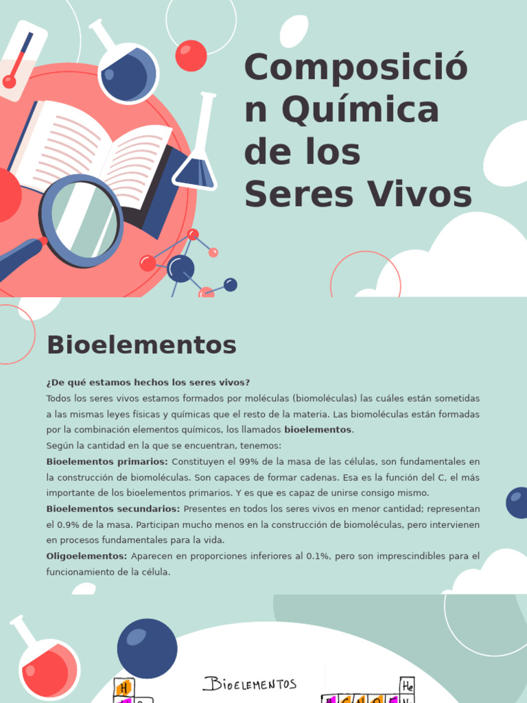 Composicion Quimica de Los Seres Vivos | PDF | Lípido | Ácido graso