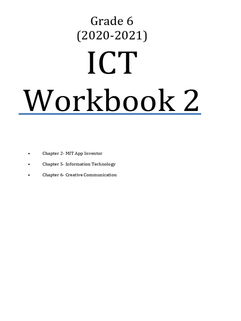 Grade 6 ICT Workbook Answer Key | PDF | Malware | Computer Network