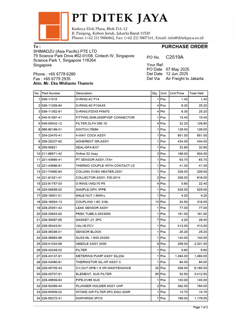 C2519a - 20250616 - 084841 Ditek | PDF | Fluid Dynamics | Gas Technologies