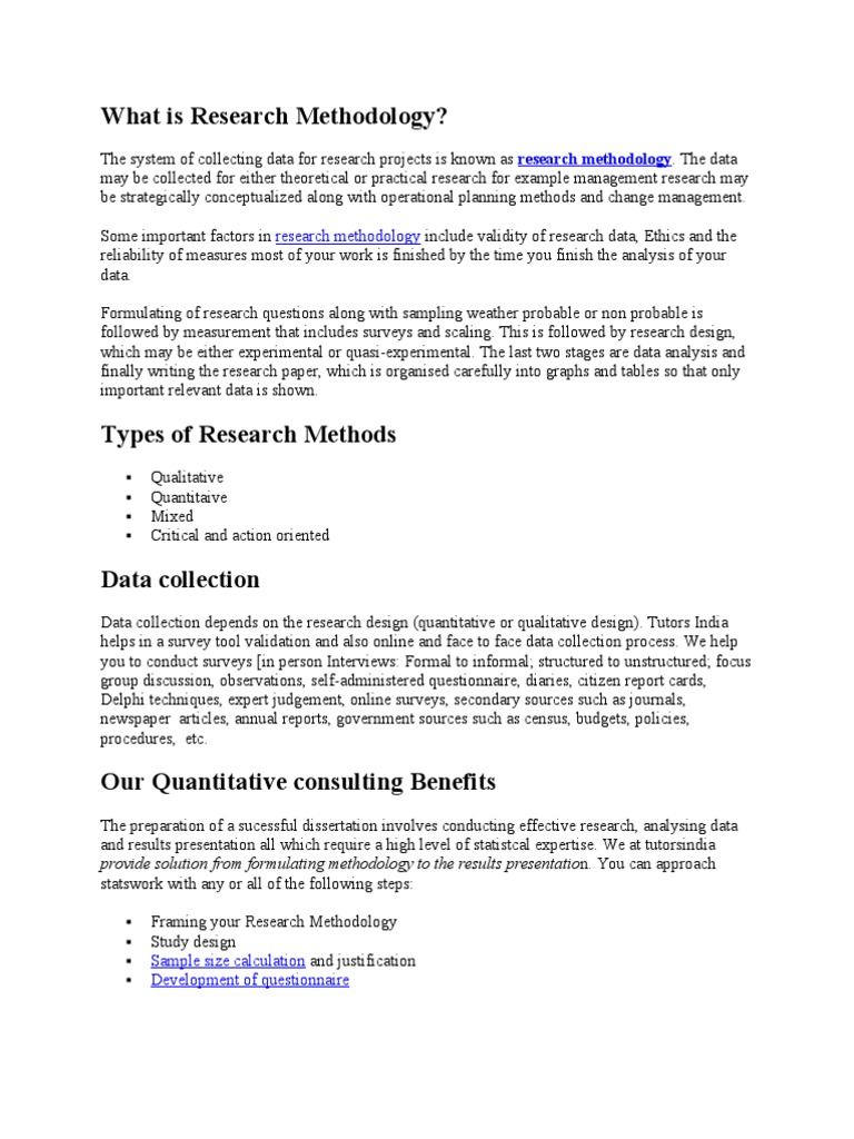 What Is Research Methodology | PDF