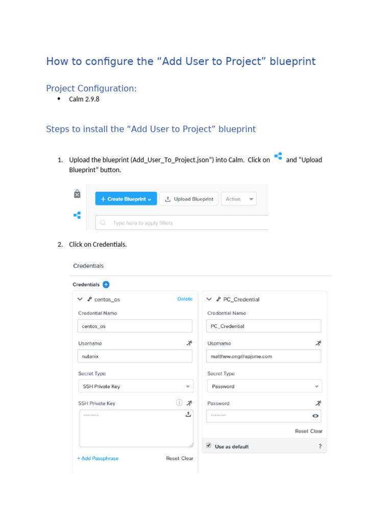 How To Configure Add User To Project | PDF