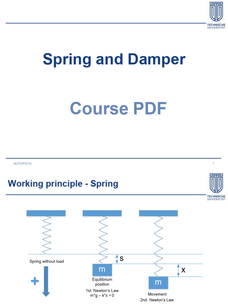 03 Spring and Damper | PDF