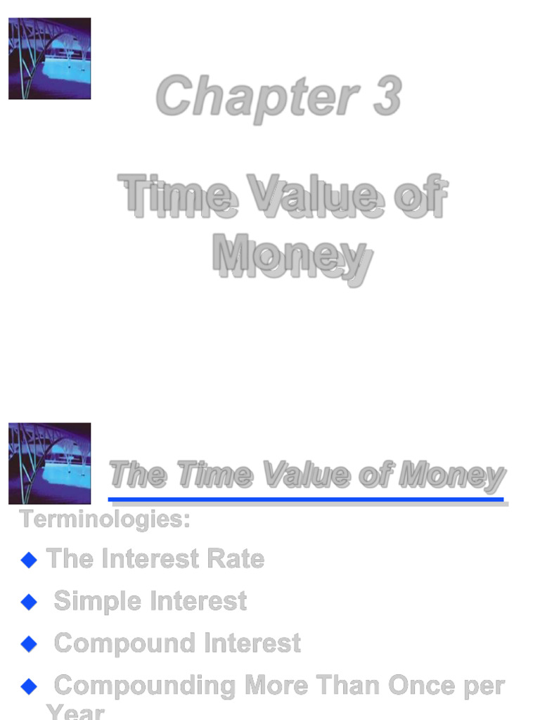 @2015FM I CH 3-Time Value of Money | PDF | Interest | Present Value