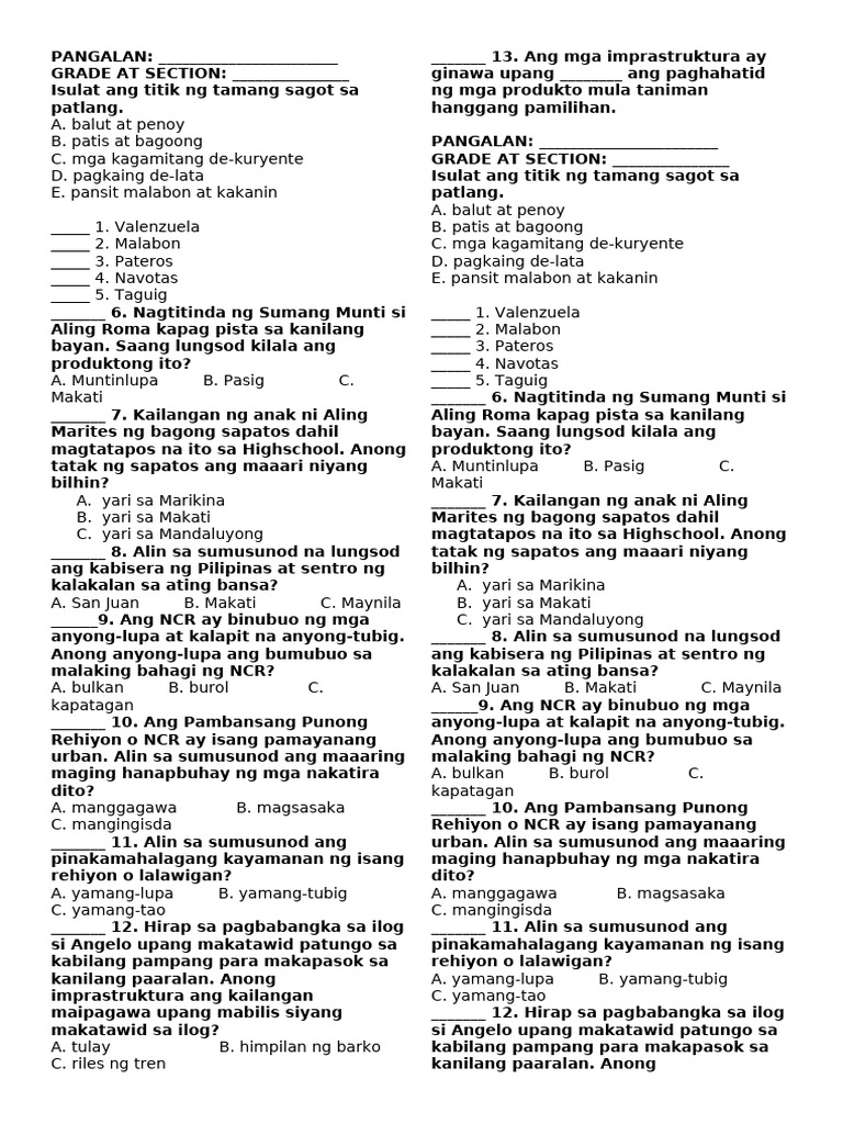 Ap3 Q4 Quiz3 | PDF