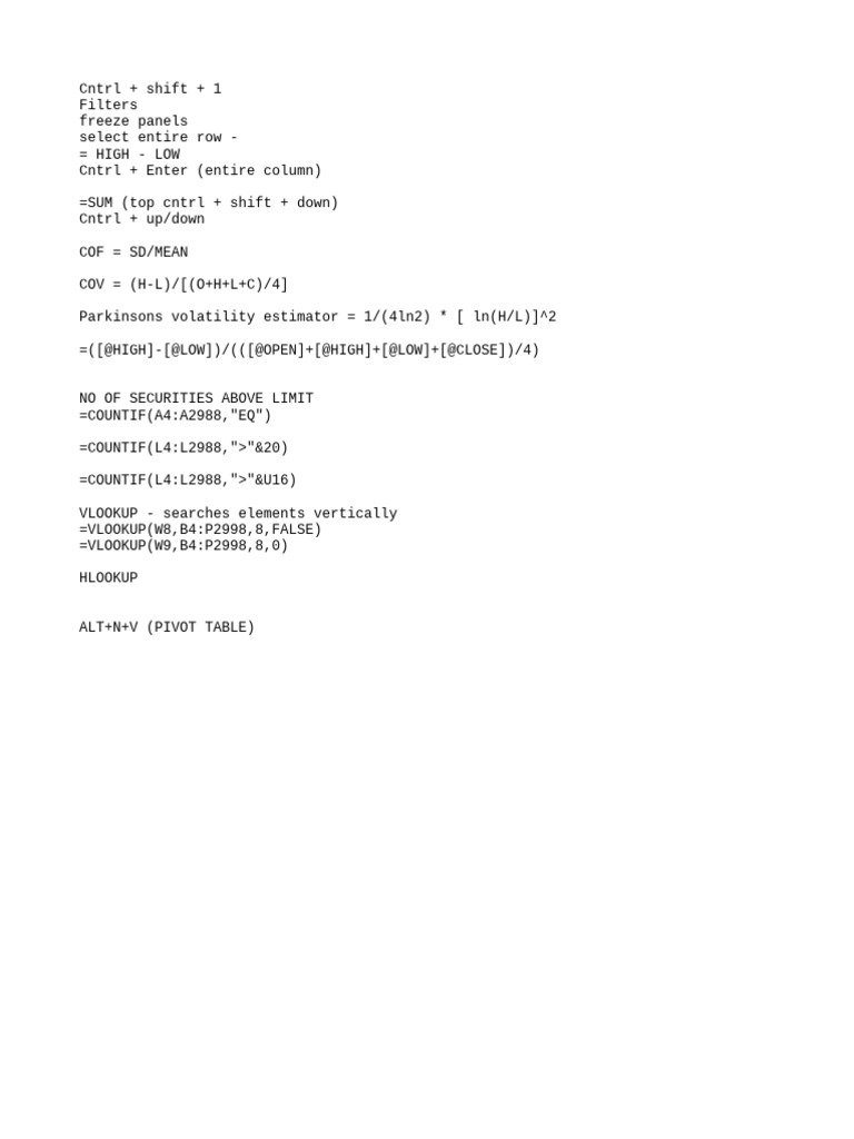 Intro To Spreadsheets | PDF