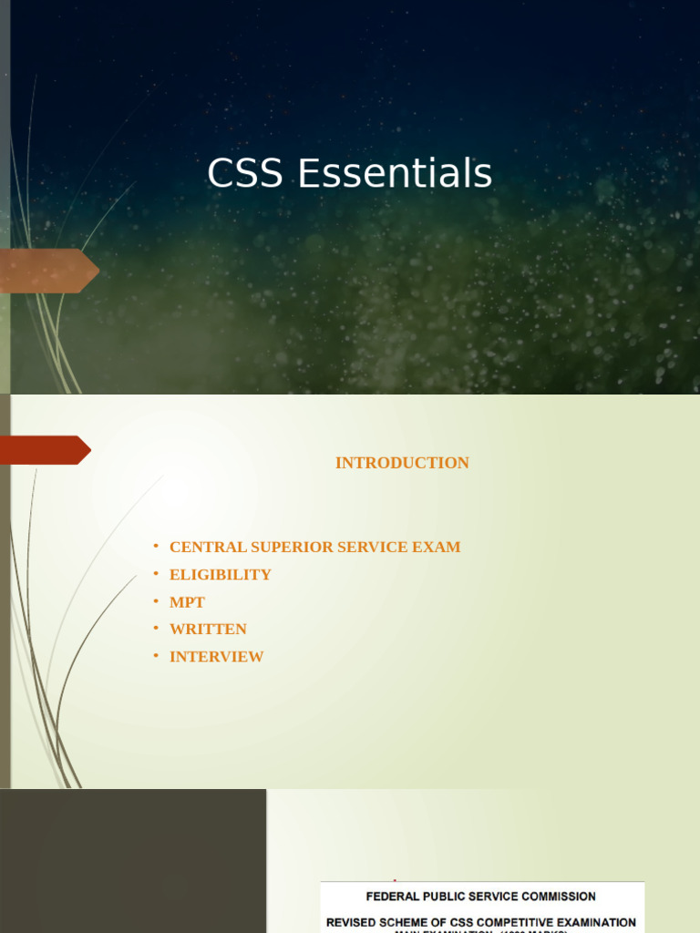 CSS Presentation | PDF