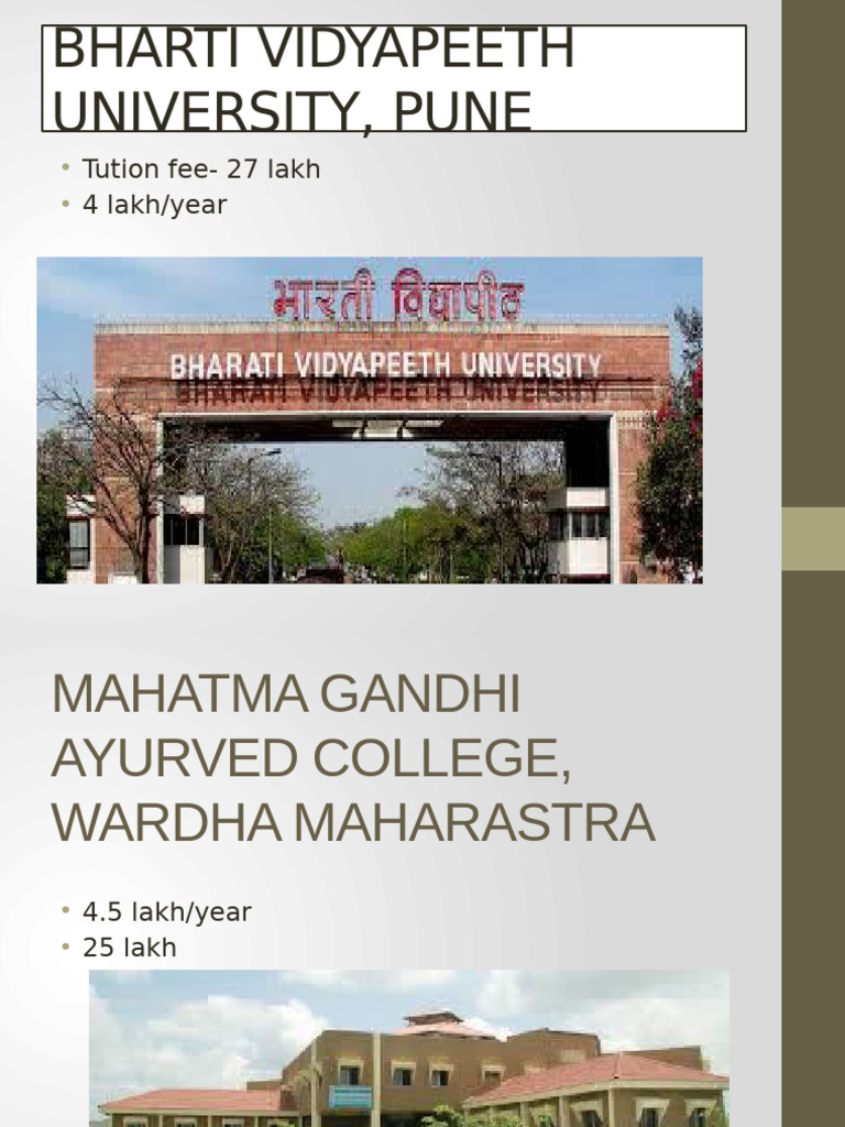 Bharti Vidyapeeth University, Pune | PDF