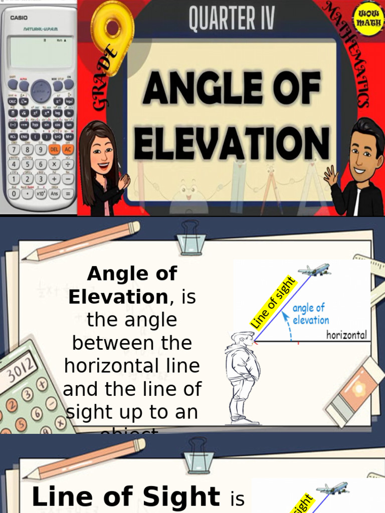 Angle of Elevation | PDF